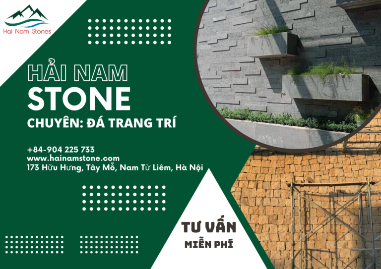 Đá trang trí ốp tường - Hải Nam Stones